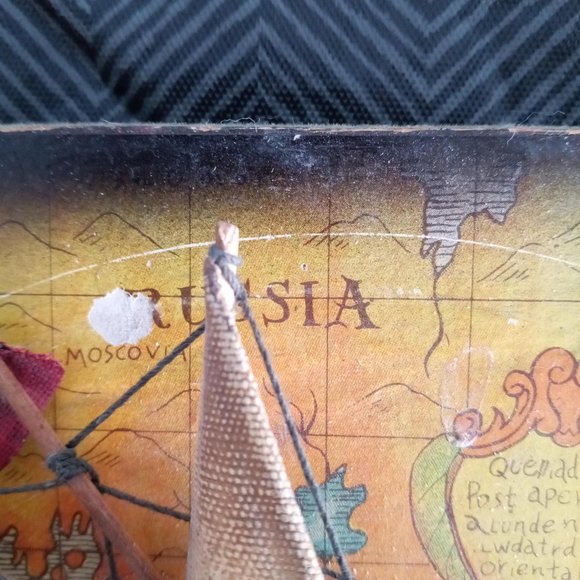 Art | Mid Century Wood Wall Plaques Nina Pinta And Santa Maria Ships ...